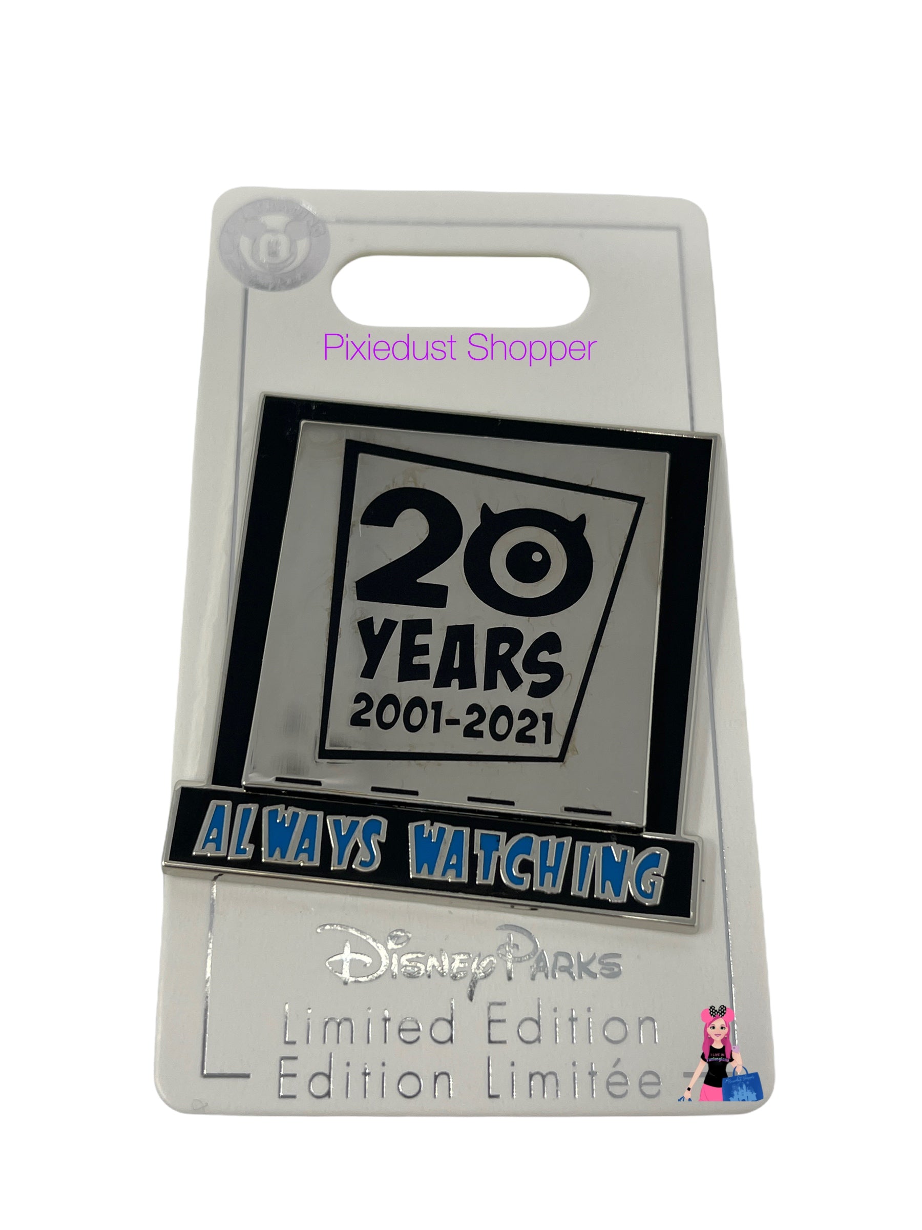 Disney Monsters Inc 20 Years Always Watching Limited Edition Slider Pi ...