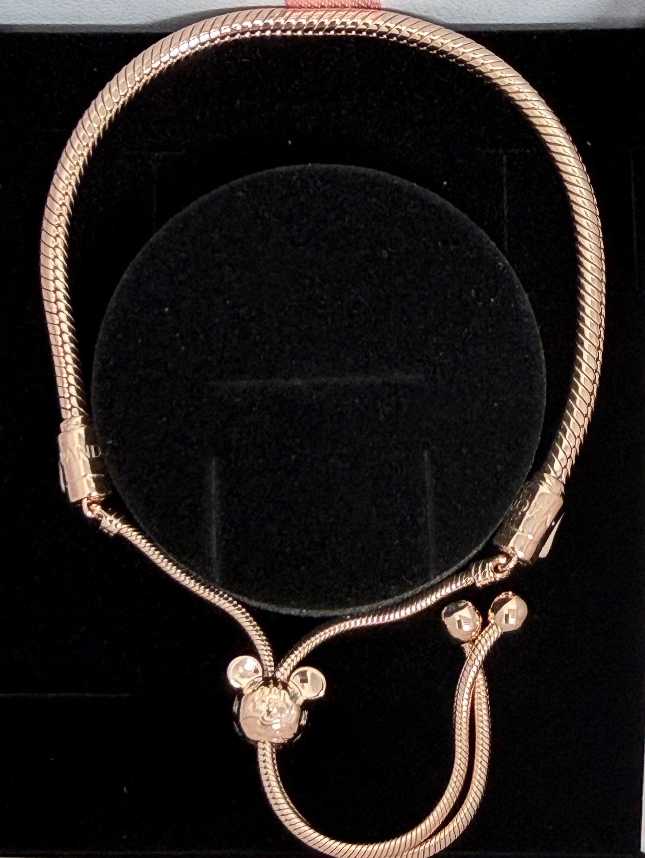 Disney Mickey Castle Pandora Bolo Bracelet Rose Gold – World of Treasures