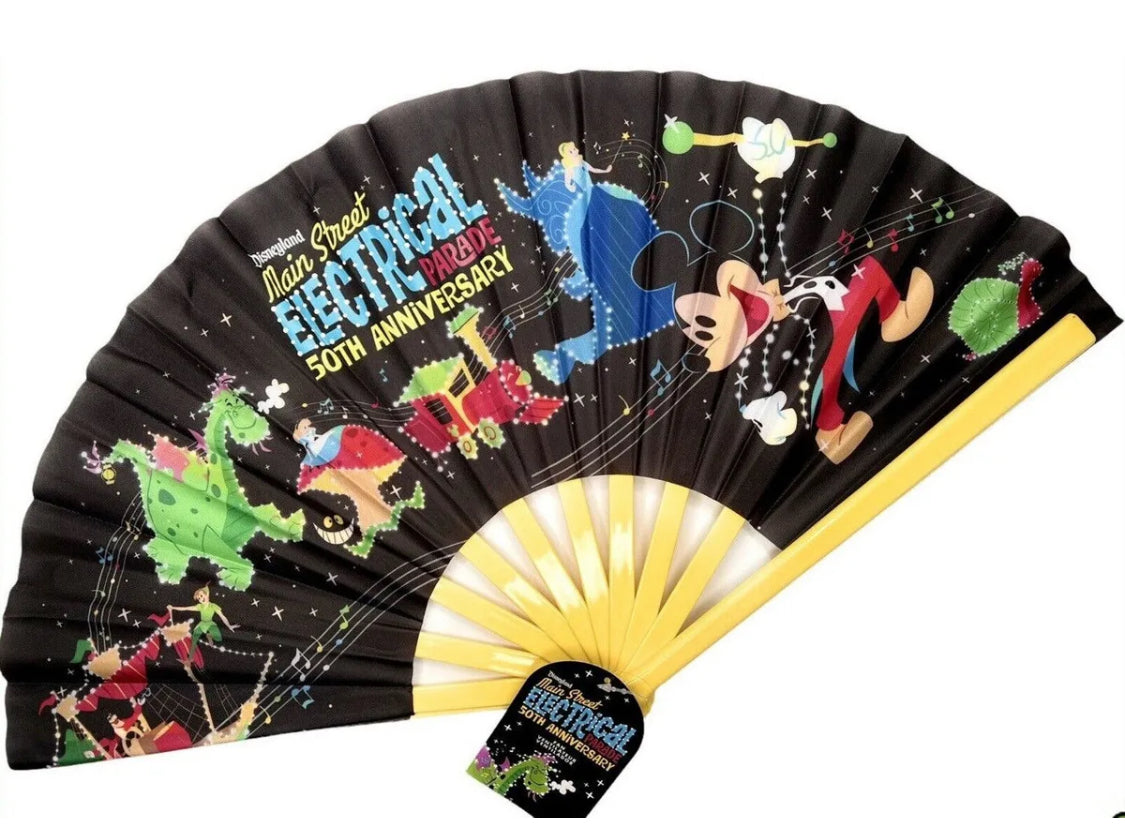 Disneyland Electrical Parade 50th Anniversary Folding Fan – World of ...