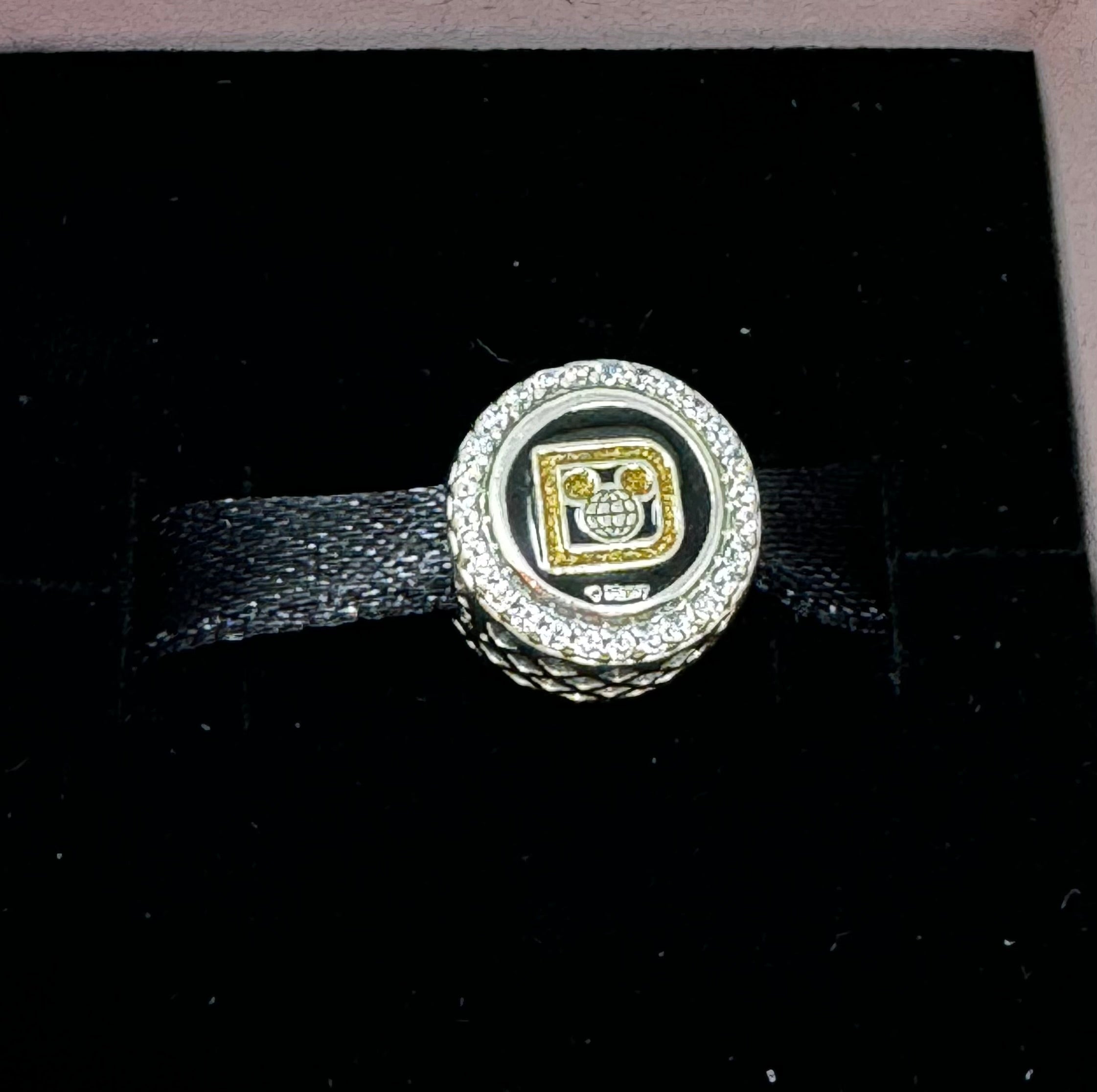 Walt Disney World Black Gold Castle Pandora Bead Charm-Retired – World ...