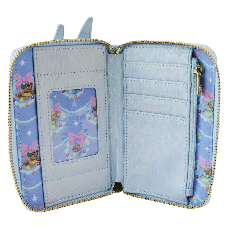 Disney Cinderella Exclusive Holiday Castle Zip Loungefly Wallet – World ...