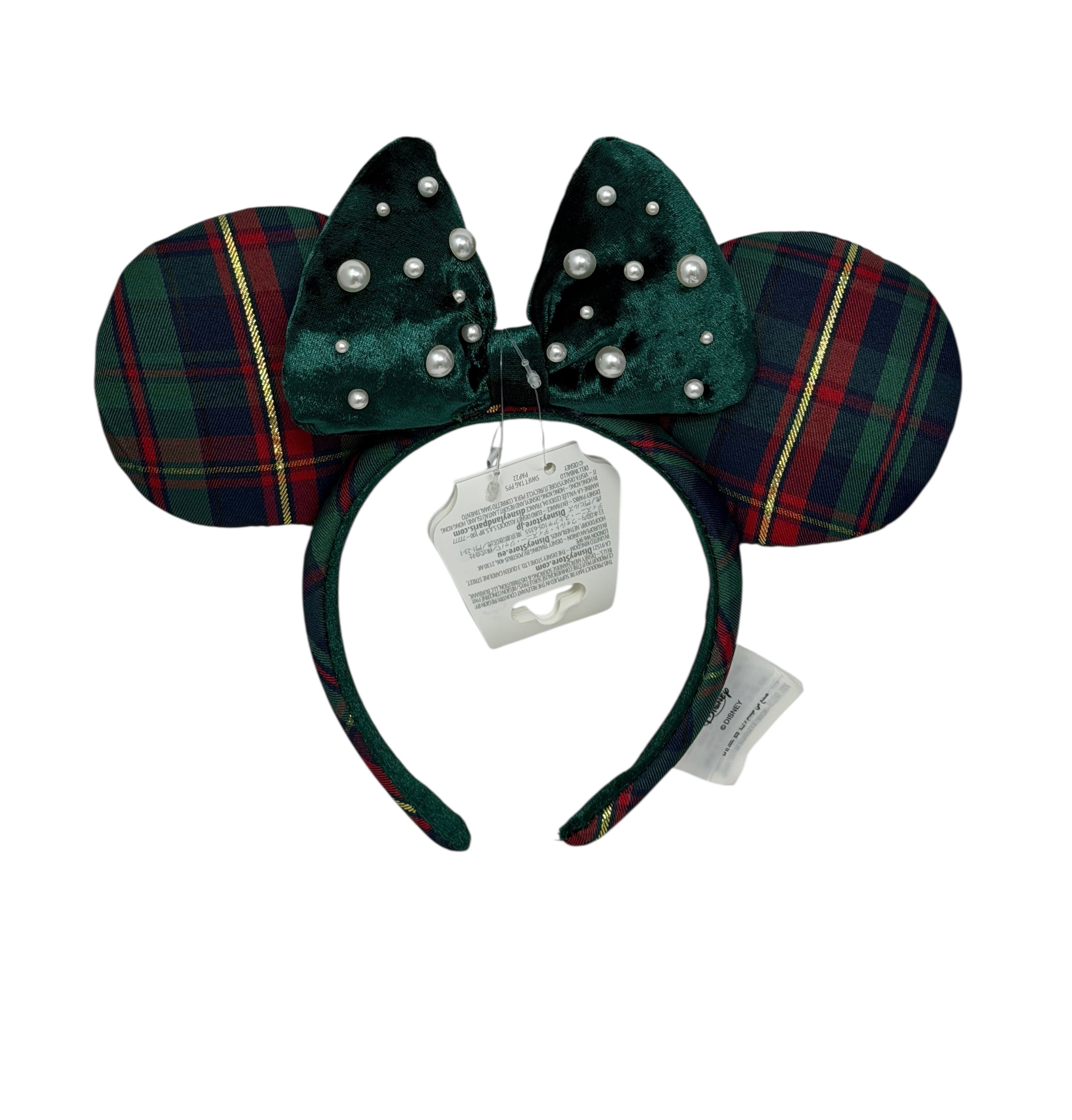Disney Parks Green Plaid Tartan Ears Headband – World of Treasures