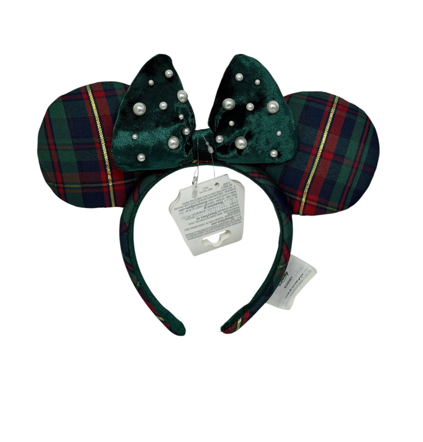 Disney Parks Green Plaid Tartan Ears Headband – World of Treasures