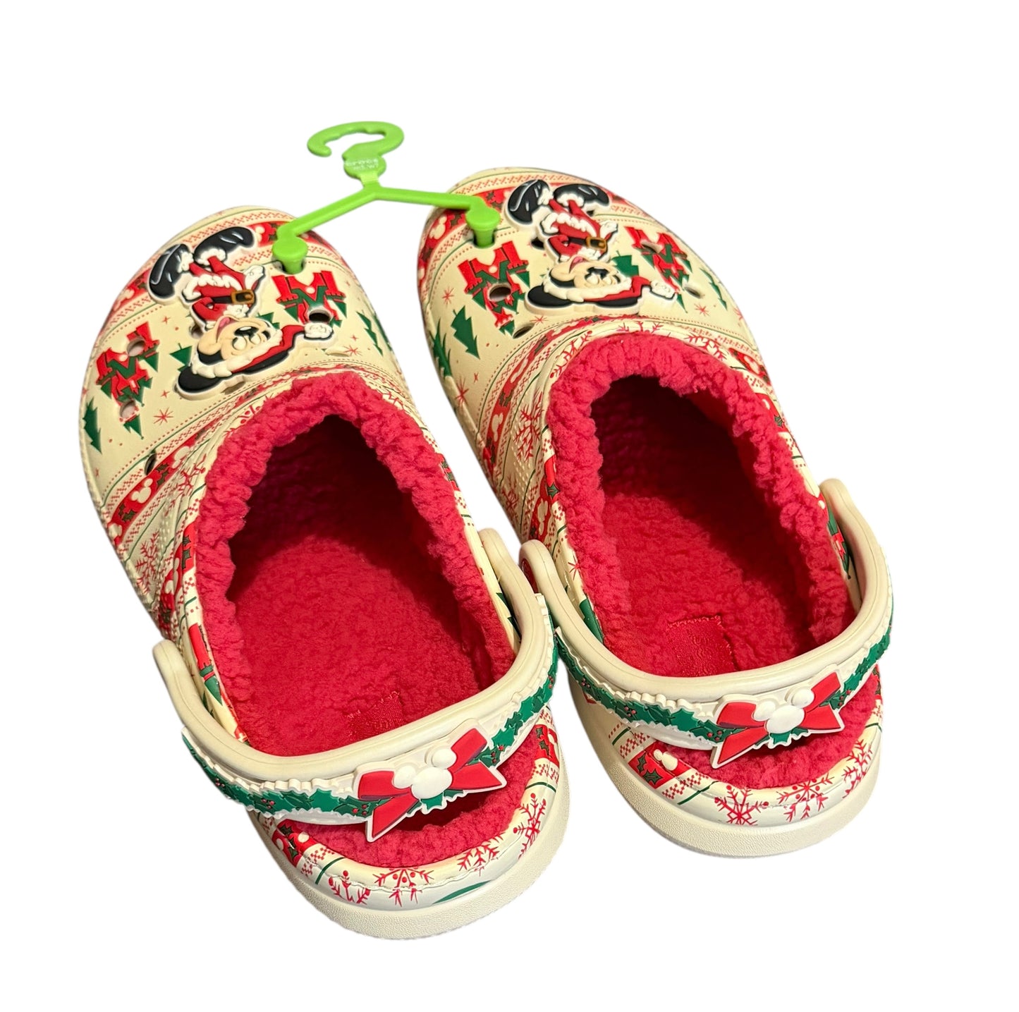 Disney Mickey Castle Ugly Sweater Fur Crocs – World of Treasures