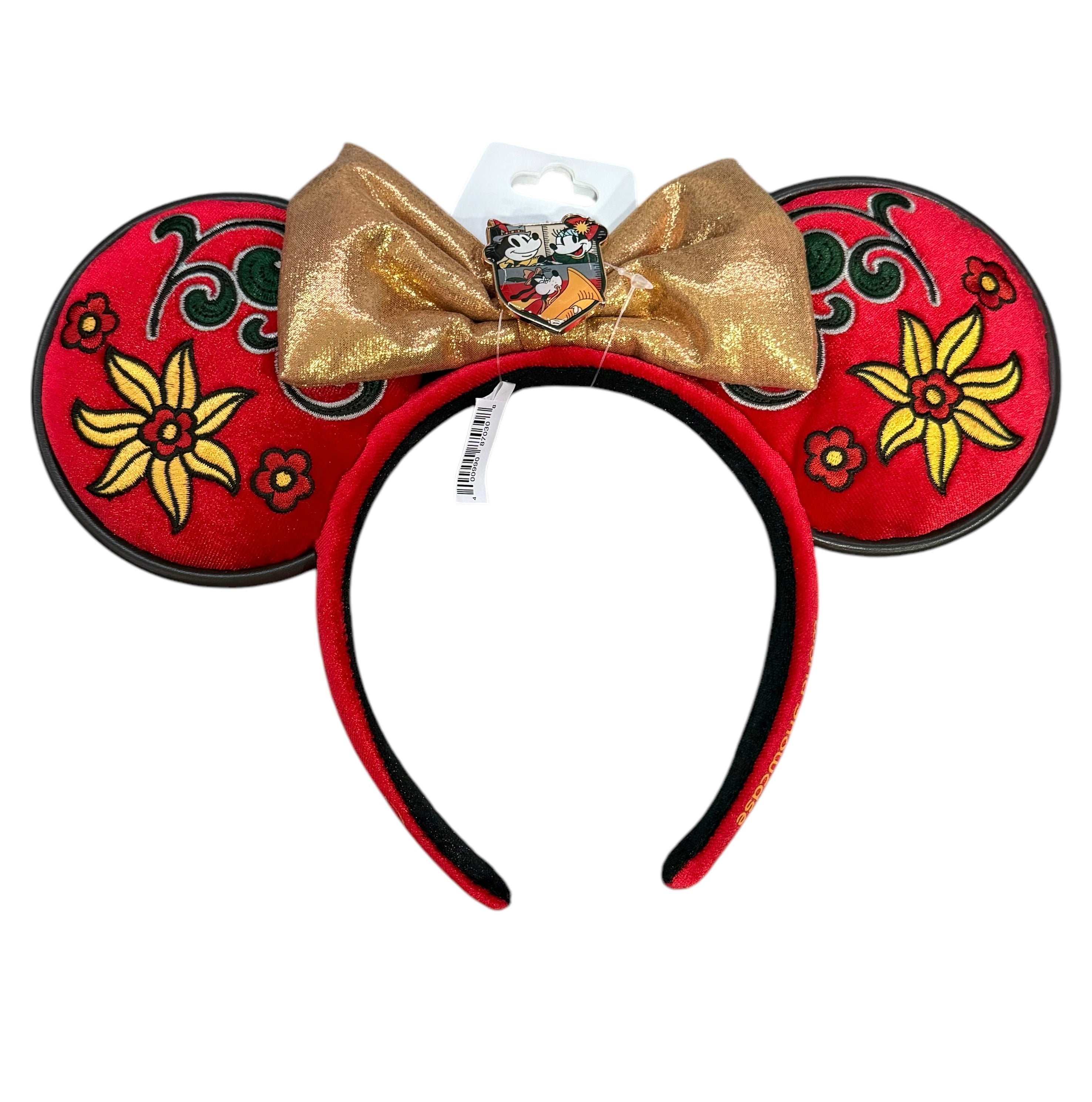 Disney Epcot Germany Mickey & Minnie Velvet Ears Headband – World of ...