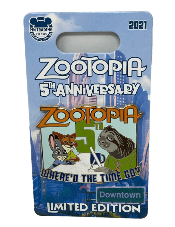Disney Zootopia 5th Anniversary Pin Limited Edition – World of Treasures