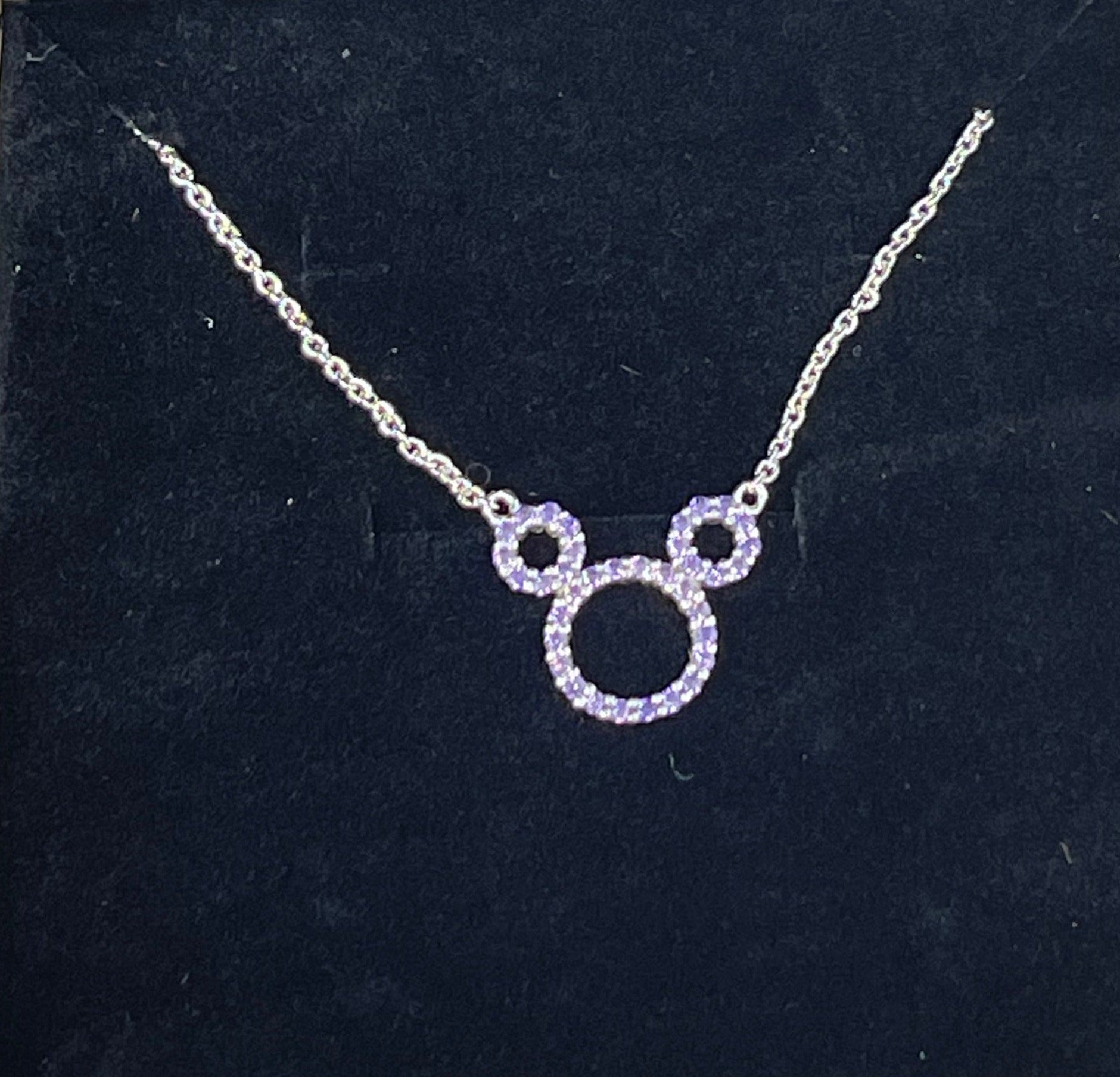 Disney Purple Mickey Sterling Silver Necklace by Rebecca Hook – World ...