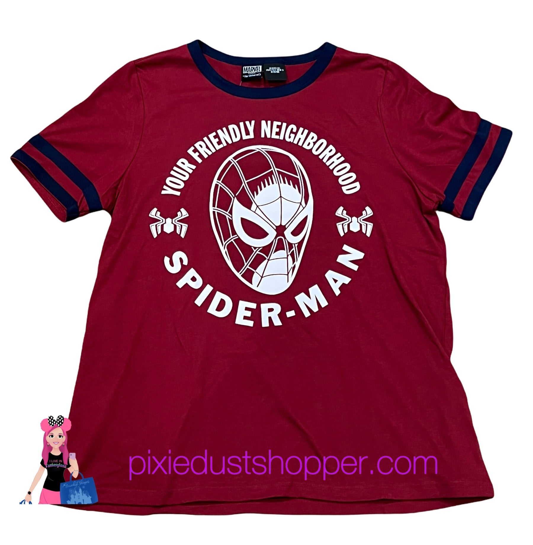 Disney Marvel Spider-Man Crop Top by Her Universe Large – World of ...